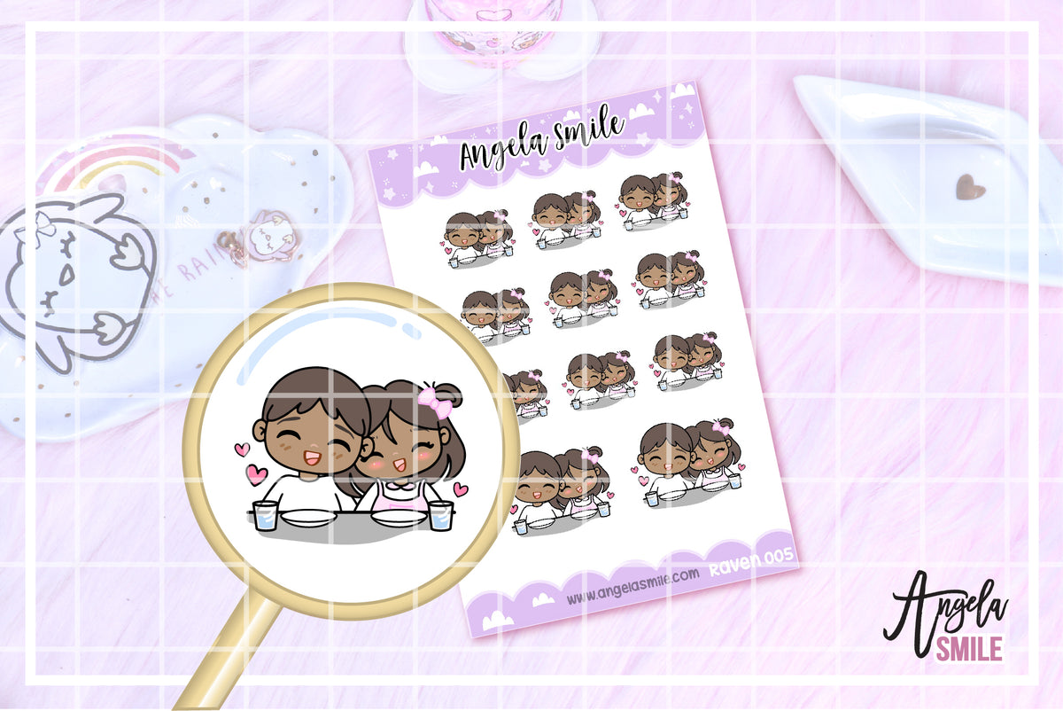 Raven 005 - dinner love – Angela Smile